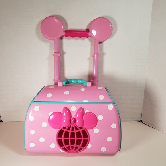 Disney | Toys | Disney Minnie Mouse Travel Pet Carrier Playset Pink ...